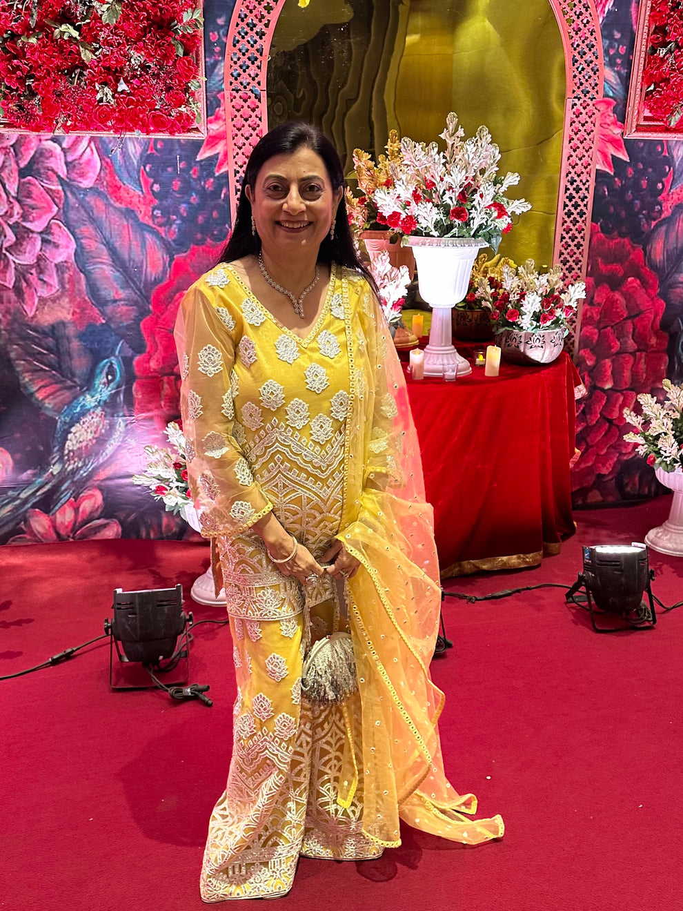 YELLOW FOIL WORK COORD SET – evrabynikitakhurana